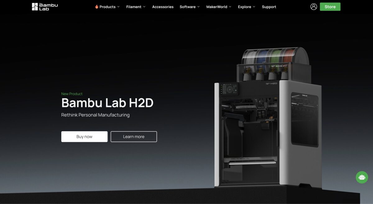 Bambu Lab H2D発売！デュアルノズル搭載オールインワン3Dプリンターの特徴を徹底解説！気になる価格は？